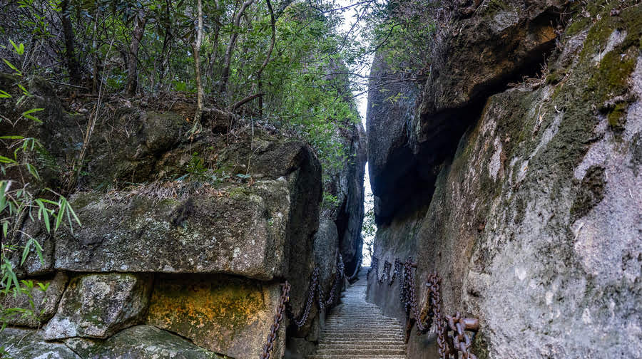 岈山一线天图片,一线天图片景区_大山谷图库